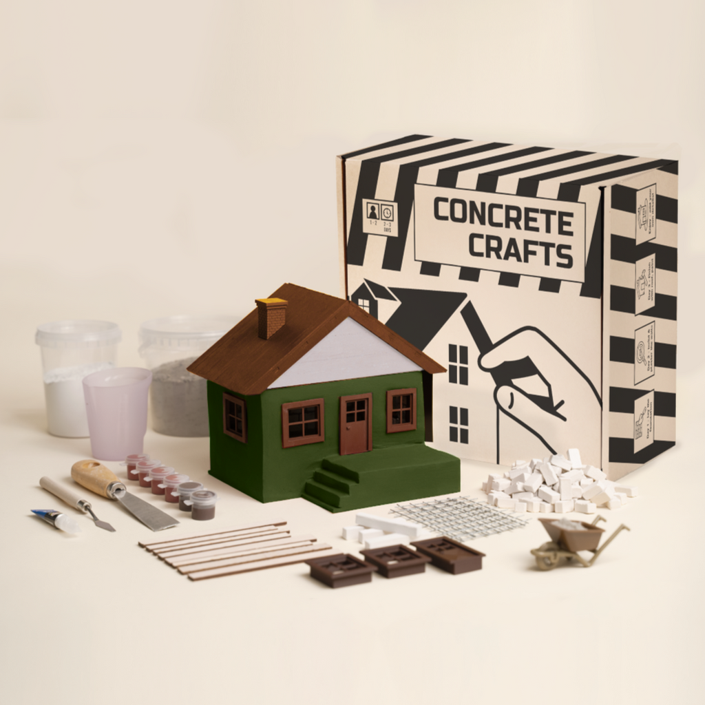 DIY Miniature Concrete House Kit – Concrete Crafts